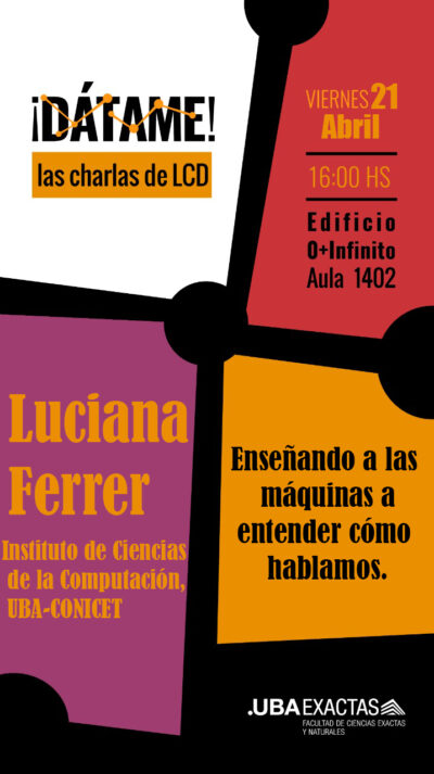 ¡DÁTAME! de Abril con Luciana Ferrer – Licenciatura en Datos – Exactas ...